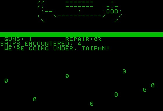 Taipan: a Historical Adventure for the Apple computer (1986 - Apple II ...