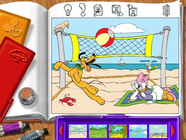 Скриншоты Disney's Digital Coloring Book Featuring Mickey на Old-Games.RU