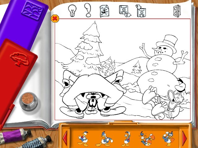 Скриншоты Disney's Digital Coloring Book Featuring Mickey на Old-Games.RU