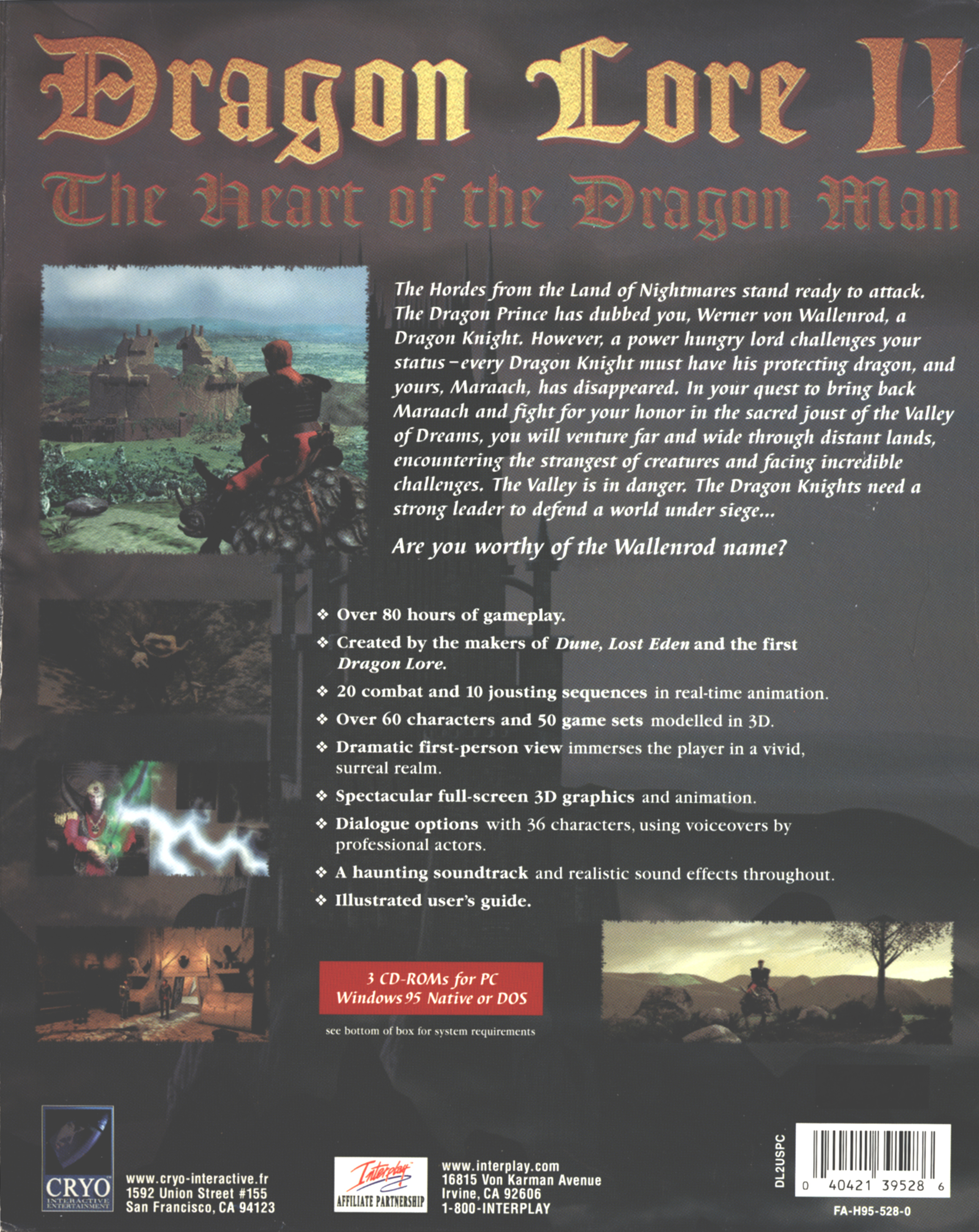 Обложки Dragon Lore II: The Heart of the Dragon Man на Old-Games.RU