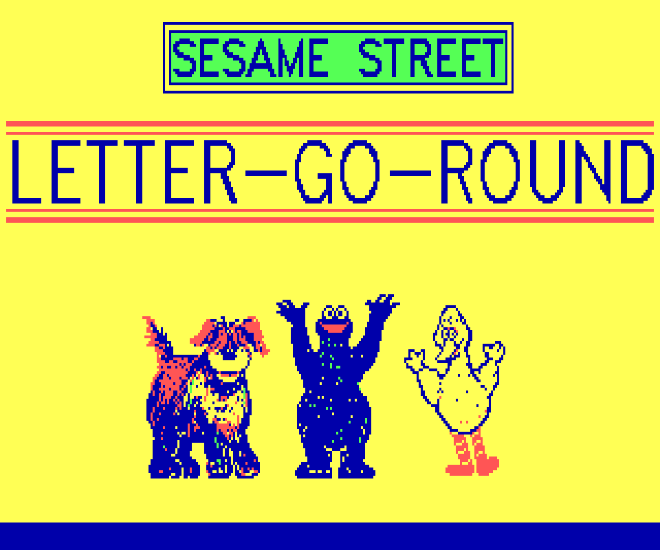 Sesame Street: Letter-Go-Round (1988 - DOS). Ссылки, описание, обзоры ...