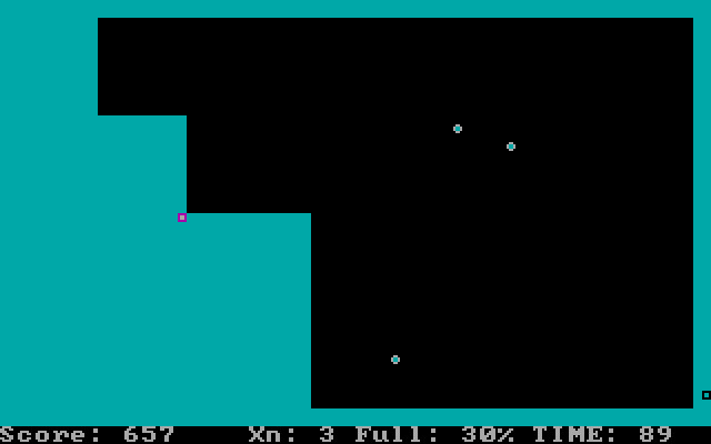Xonix (1984 - DOS). Ссылки, описание, обзоры, скриншоты, видеоролики на Old-Games.RU