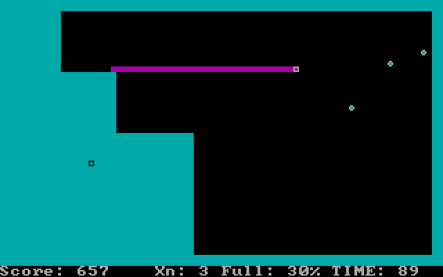 Xonix (1984 - DOS). Ссылки, описание, обзоры, скриншоты, видеоролики на Old-Games.RU