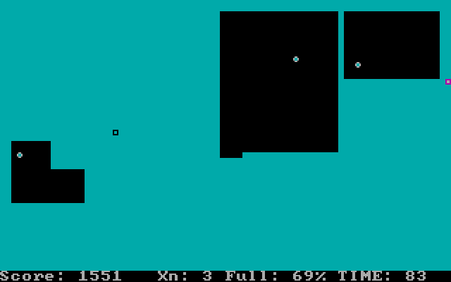Xonix (1984 - DOS). Ссылки, описание, обзоры, скриншоты, видеоролики на Old-Games.RU
